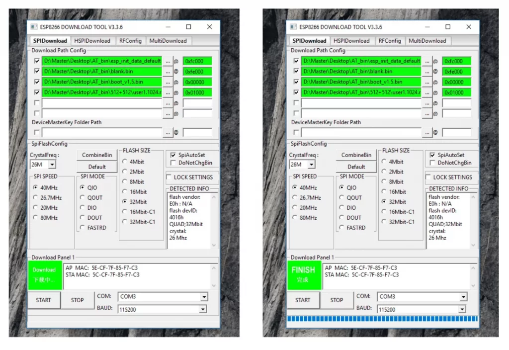 Flashing Firmware ESP8266 Menggunakan ESP Flash Download Tools - Warriornux