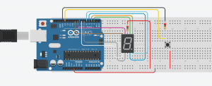 Seven Segment Menggunakan Push Button dengan Arduino UNO - Counter UP ...